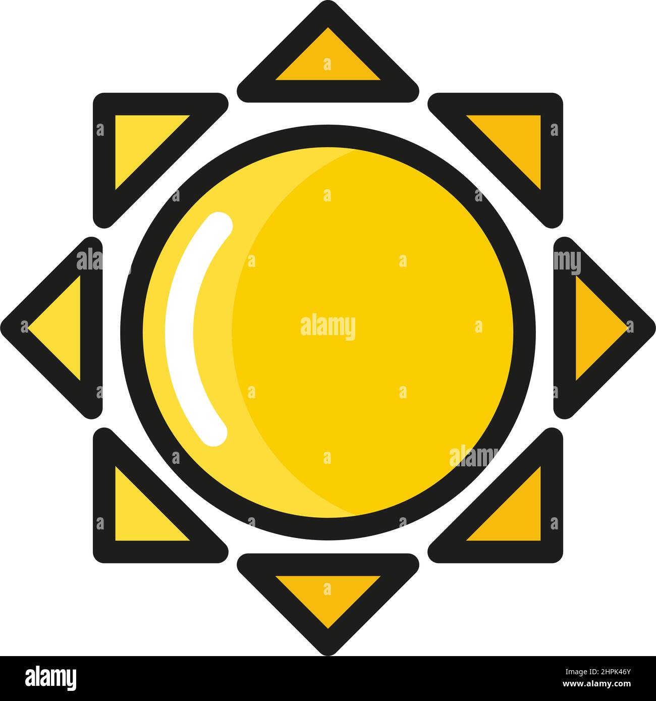 sun cartoon icon Stock Vector Image & Art - Alamy
