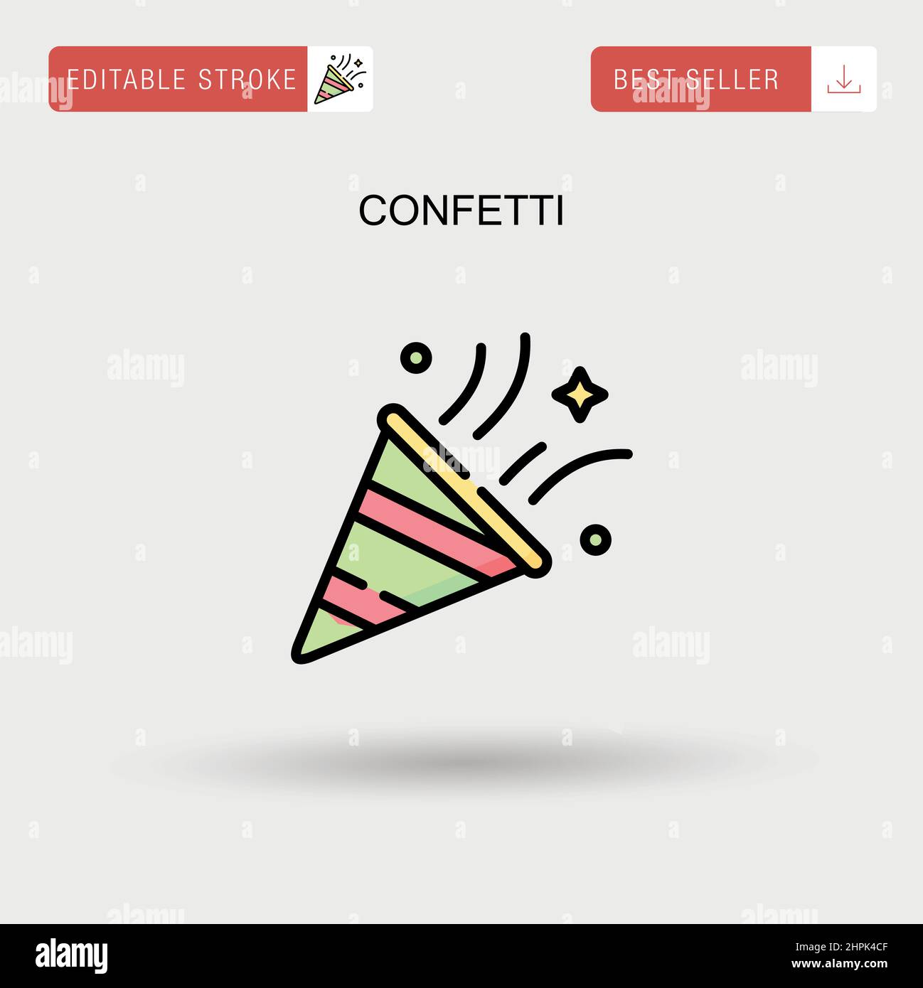 Confetti new background simple Stock Vector Images - Alamy