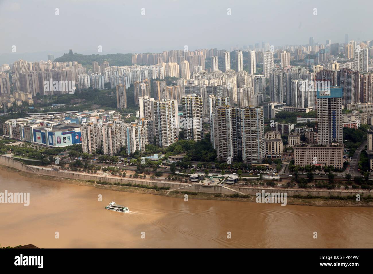 Chongqing liangjiang (jialing river, the Yangtze river) on both sides ...