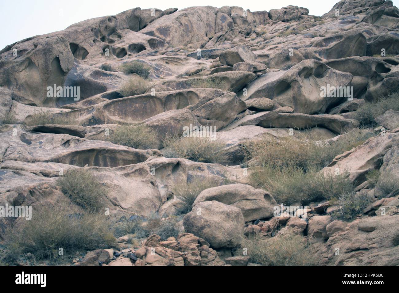 Granite wind erosion landform Stock Photo - Alamy