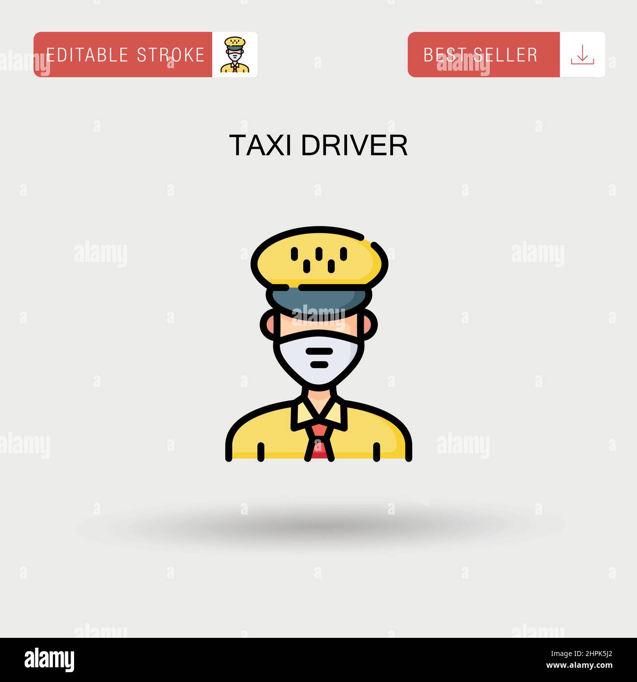 Taxi driver Simple vector icon Stock Vector Image & Art - Alamy
