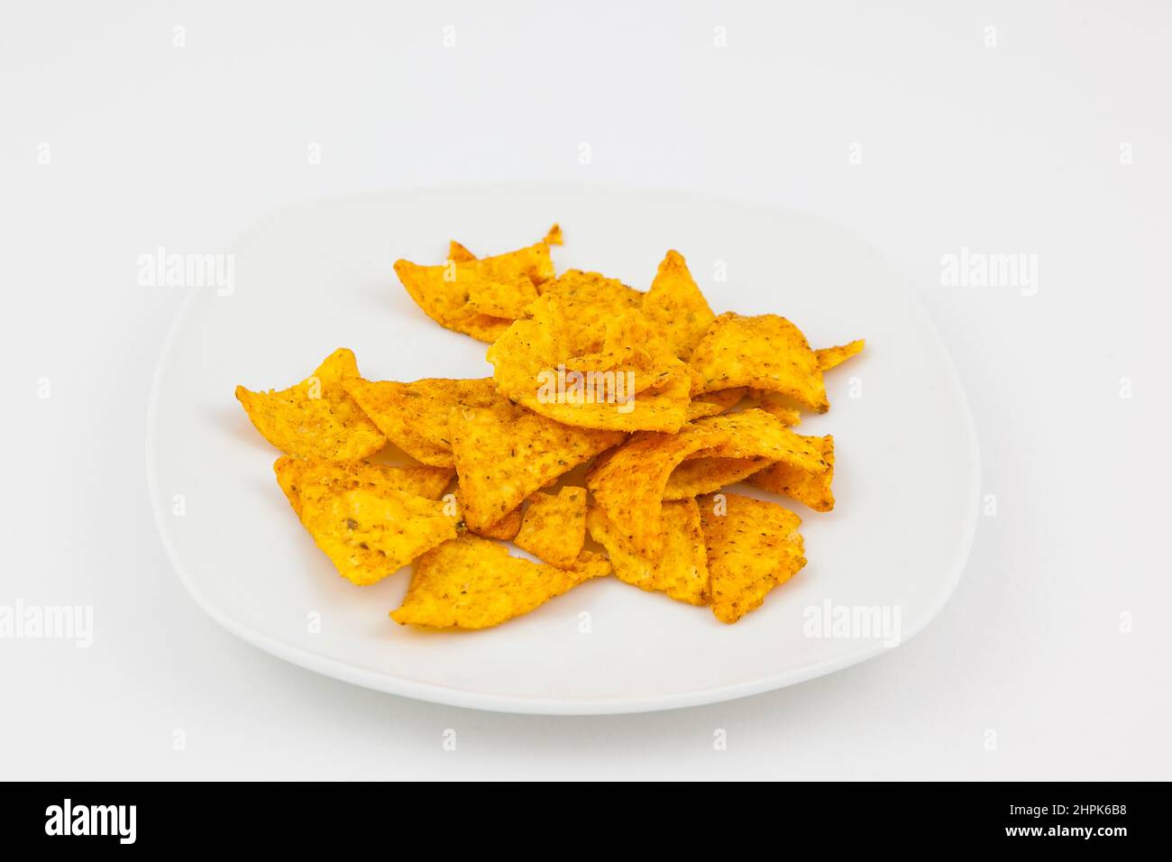 Food, Snacks, Spicy nacho corn chips Stock Photo - Alamy
