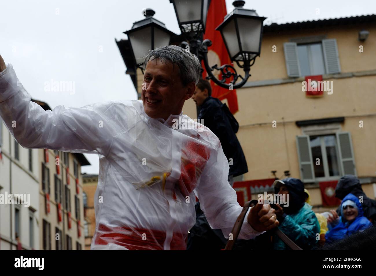 La Corsa dei Ceri feast on 15th of May, Gubbio, Umbria, Italy Stock ...