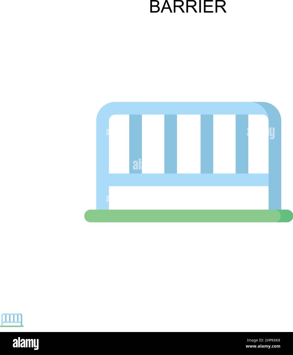 Barrier Simple vector icon. Illustration symbol design template for web ...