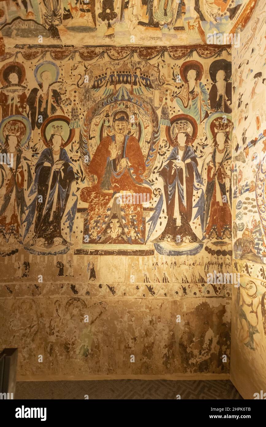 The mogao thousand buddha caves hi-res stock photography and images - Alamy