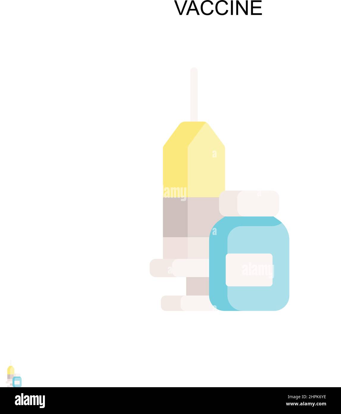 Vaccine Simple vector icon. Illustration symbol design template for web ...