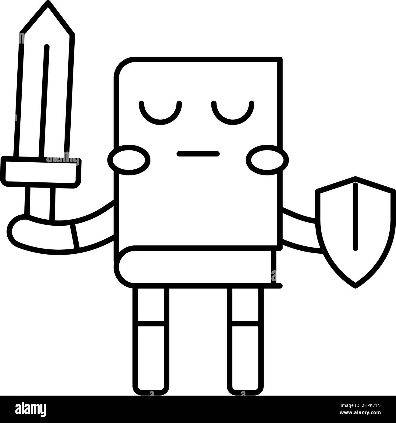 historical fiction line icon vector illustration Stock Vector Image ...