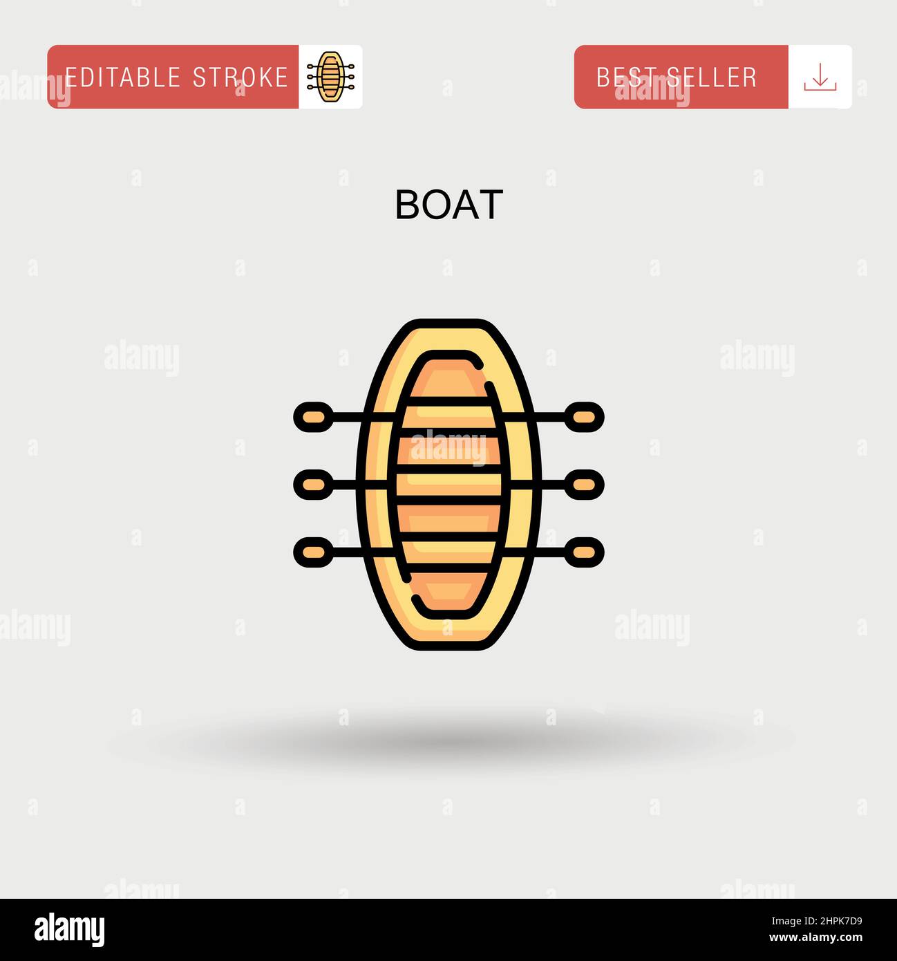 Boat Simple vector icon Stock Vector Image & Art - Alamy