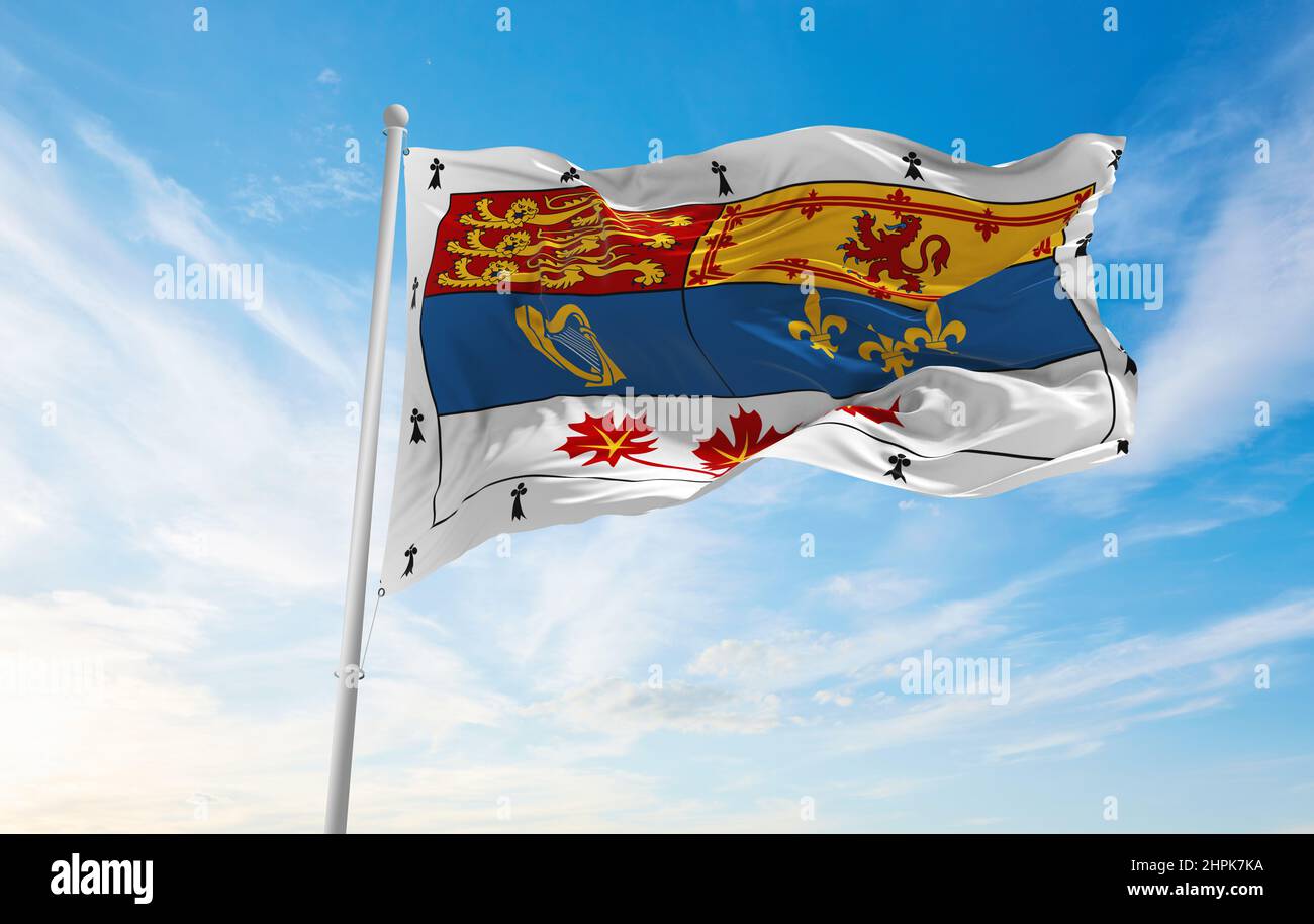 flag of Royal Standard of members of the Canadian Royal Family , Canada ...
