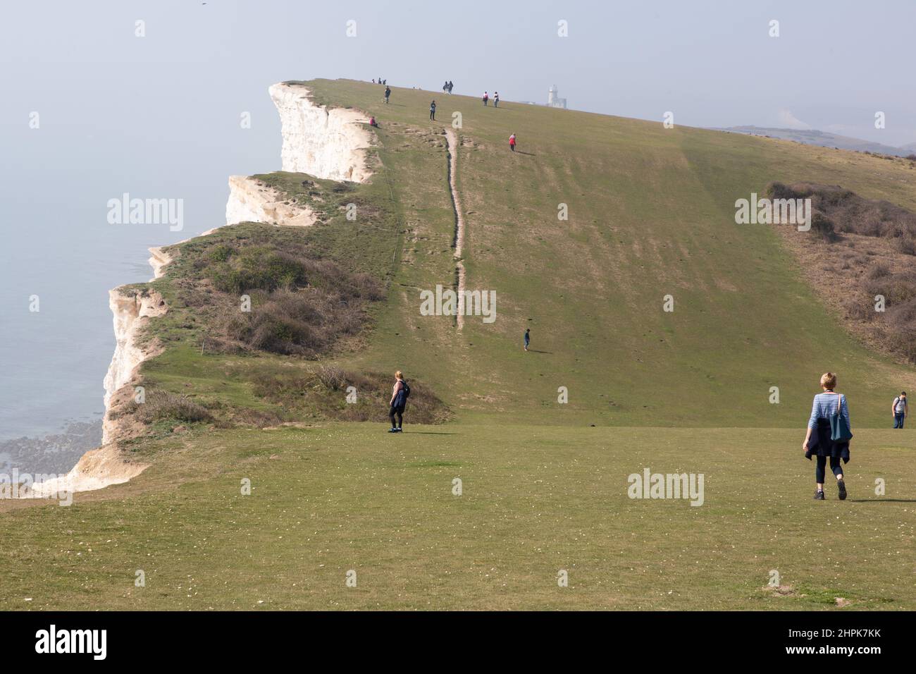 Cliff Walk near Beachy Head Stock Photo - Alamy