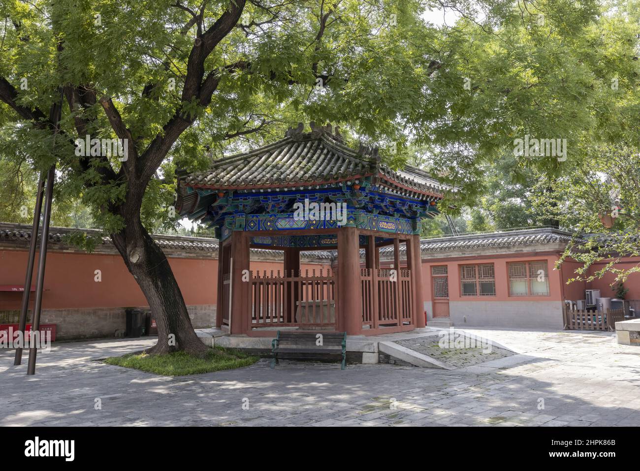 Beijing temple of agriculture god kitchen courtyard - well pavilions ...