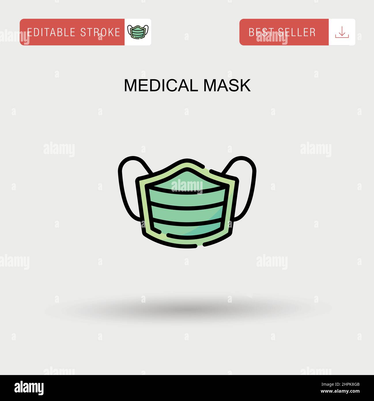 Nurse respirator mask Stock Vector Images - Alamy