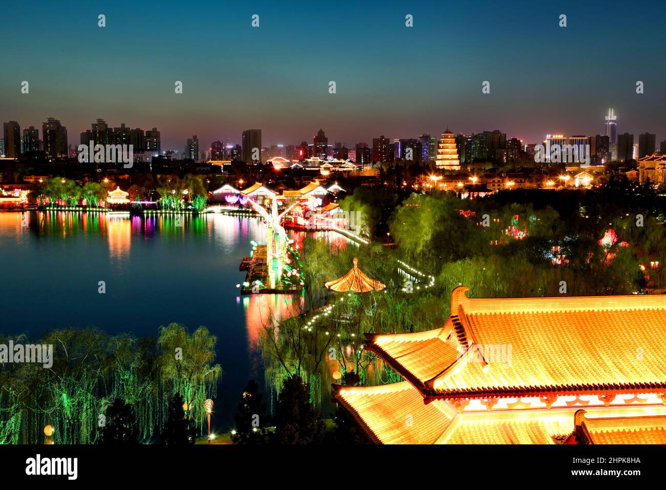 View of xi 'an city Stock Photo - Alamy