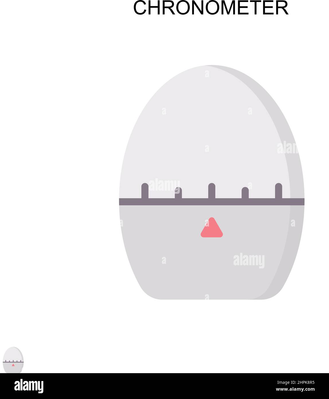 Chronometer Simple vector icon. Illustration symbol design template for ...