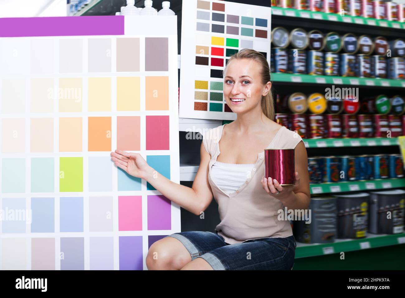 Picking paint color hi-res stock photography and images - Alamy