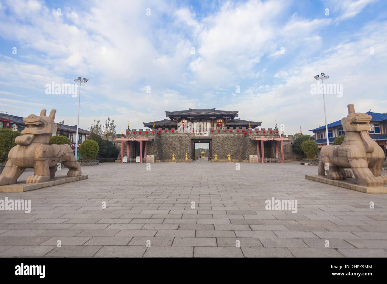 Wuxi in The Three Kingdoms city scenic area Stock Photo - Alamy