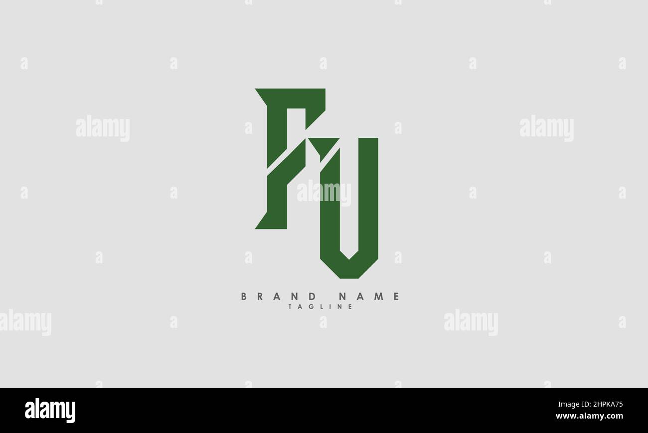 Alphabet letters Initials Monogram logo FU, UF, F and U Stock Vector ...