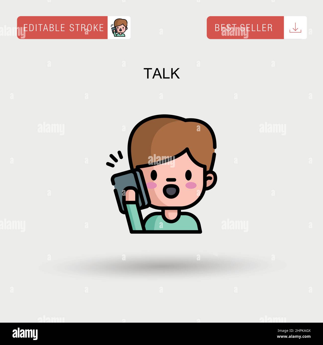 Talk Simple vector icon Stock Vector Image & Art - Alamy