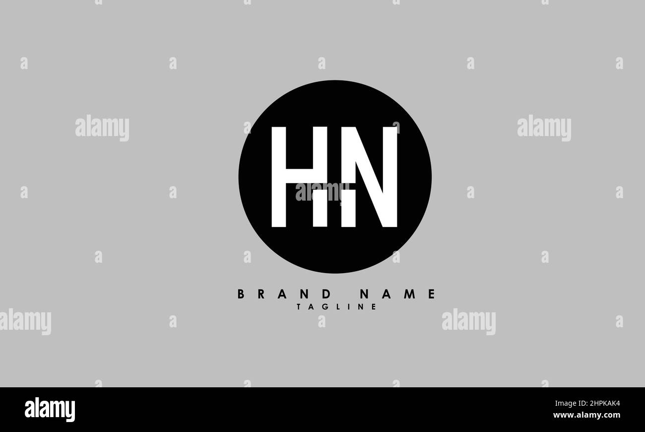 Alphabet letters Initials Monogram logo HN, NH, H and N Stock Vector Image & Art - Alamy
