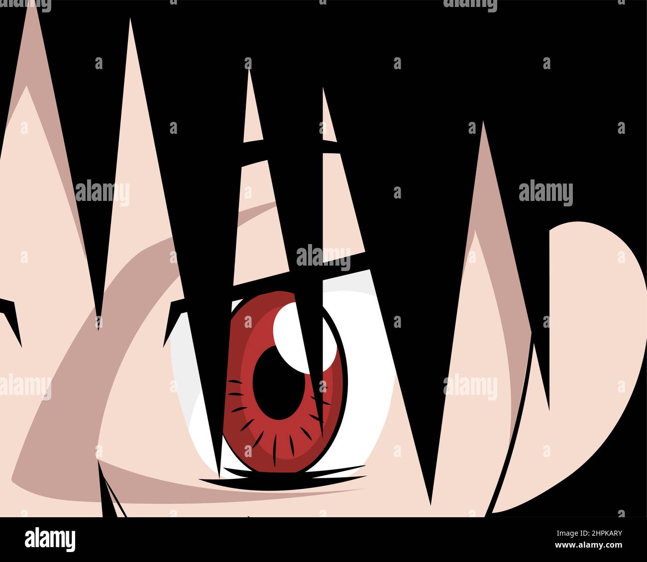 anime eye close up Stock Vector Image & Art - Alamy