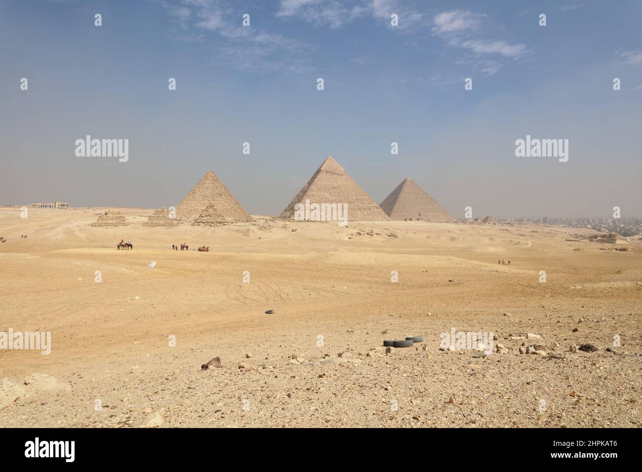 The Pyramids plateau Stock Photo - Alamy