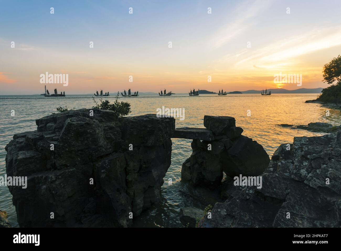 The taihu lake scenery Stock Photo - Alamy