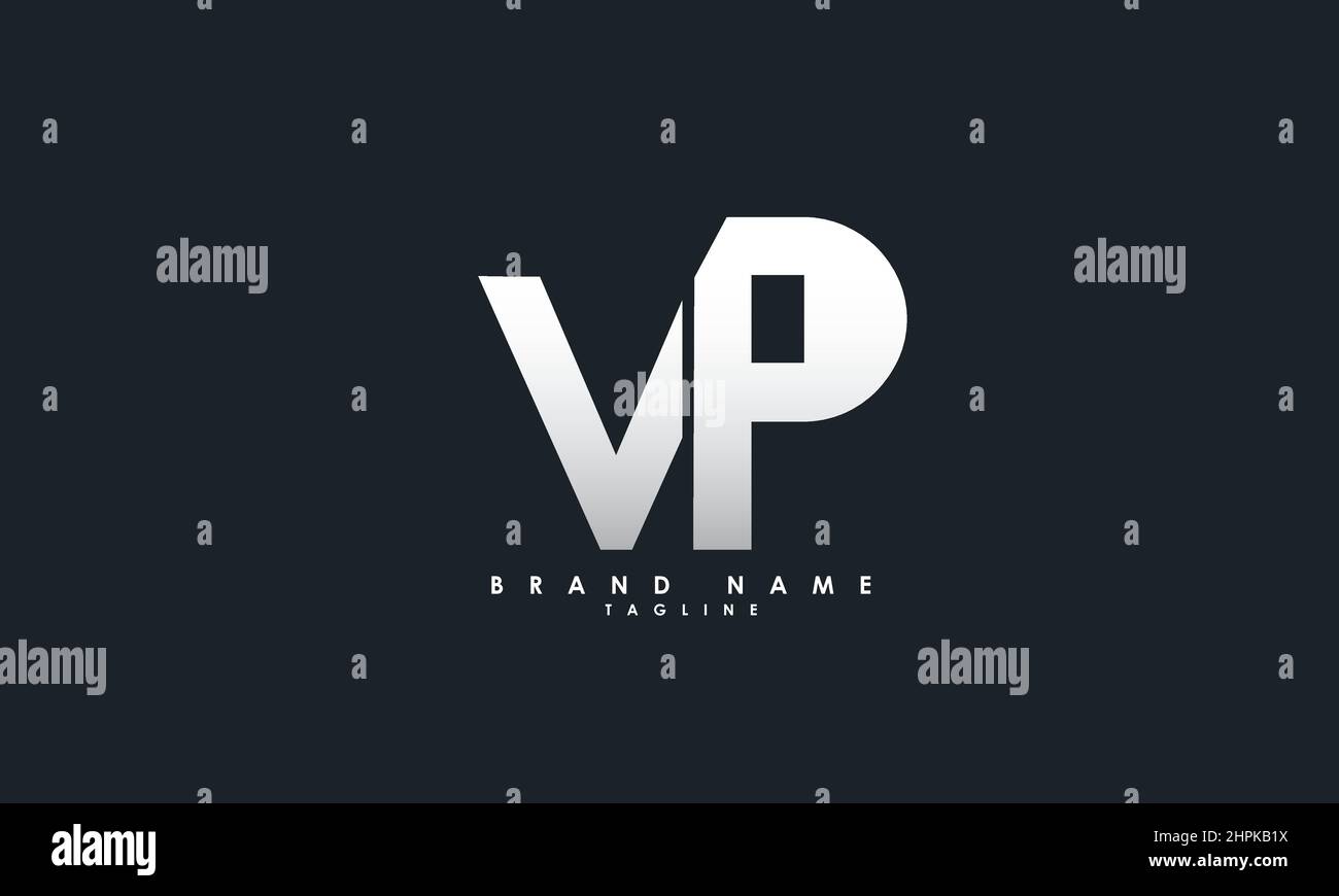 Alphabet letters Initials Monogram logo VP, VP, P and V Stock Vector ...