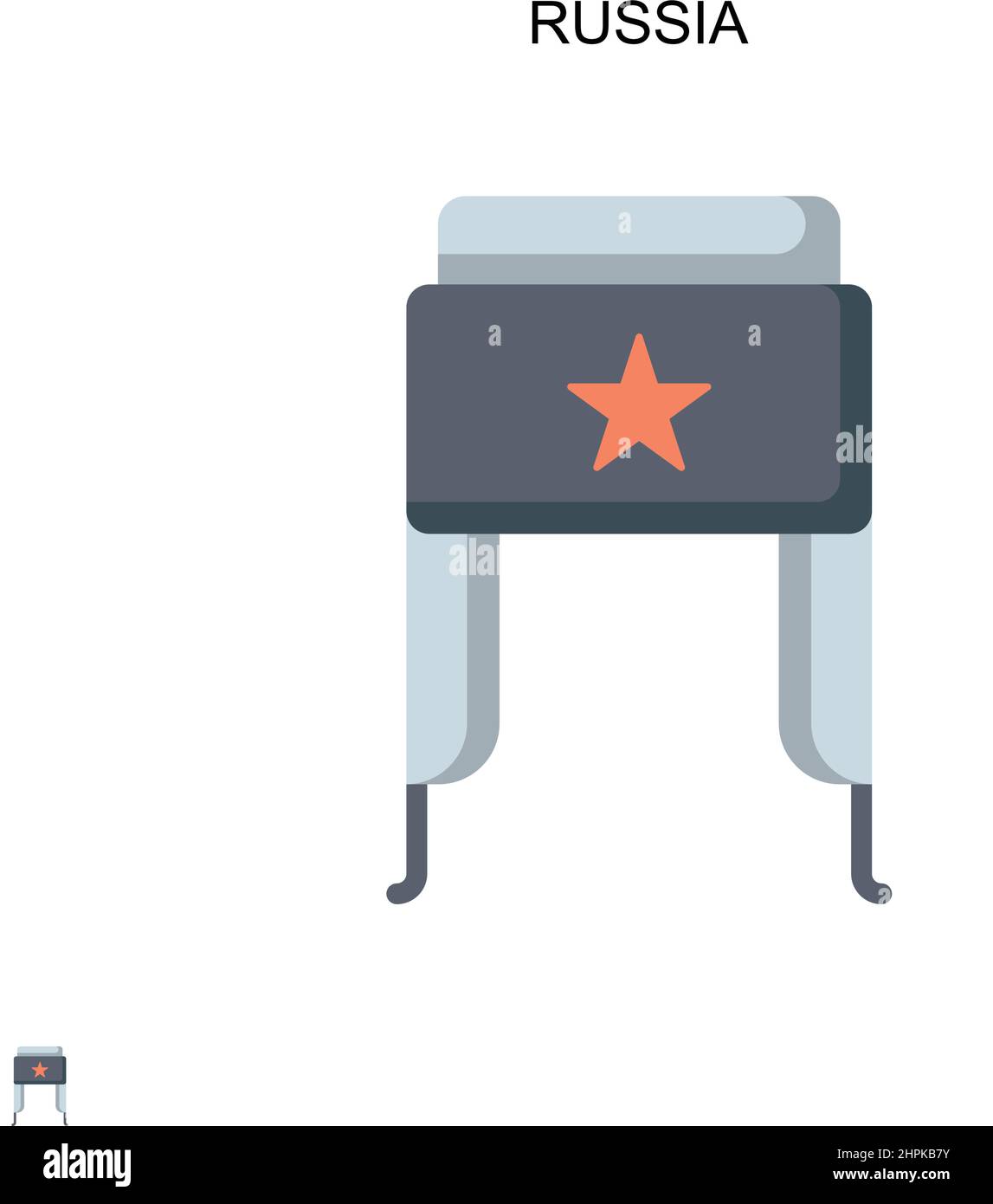 Russia Simple vector icon. Illustration symbol design template for web ...