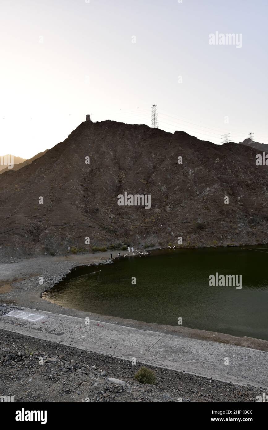 Al Rafisah Dam Khorfakkan United Arab Emirates March 22 2021 the view ...