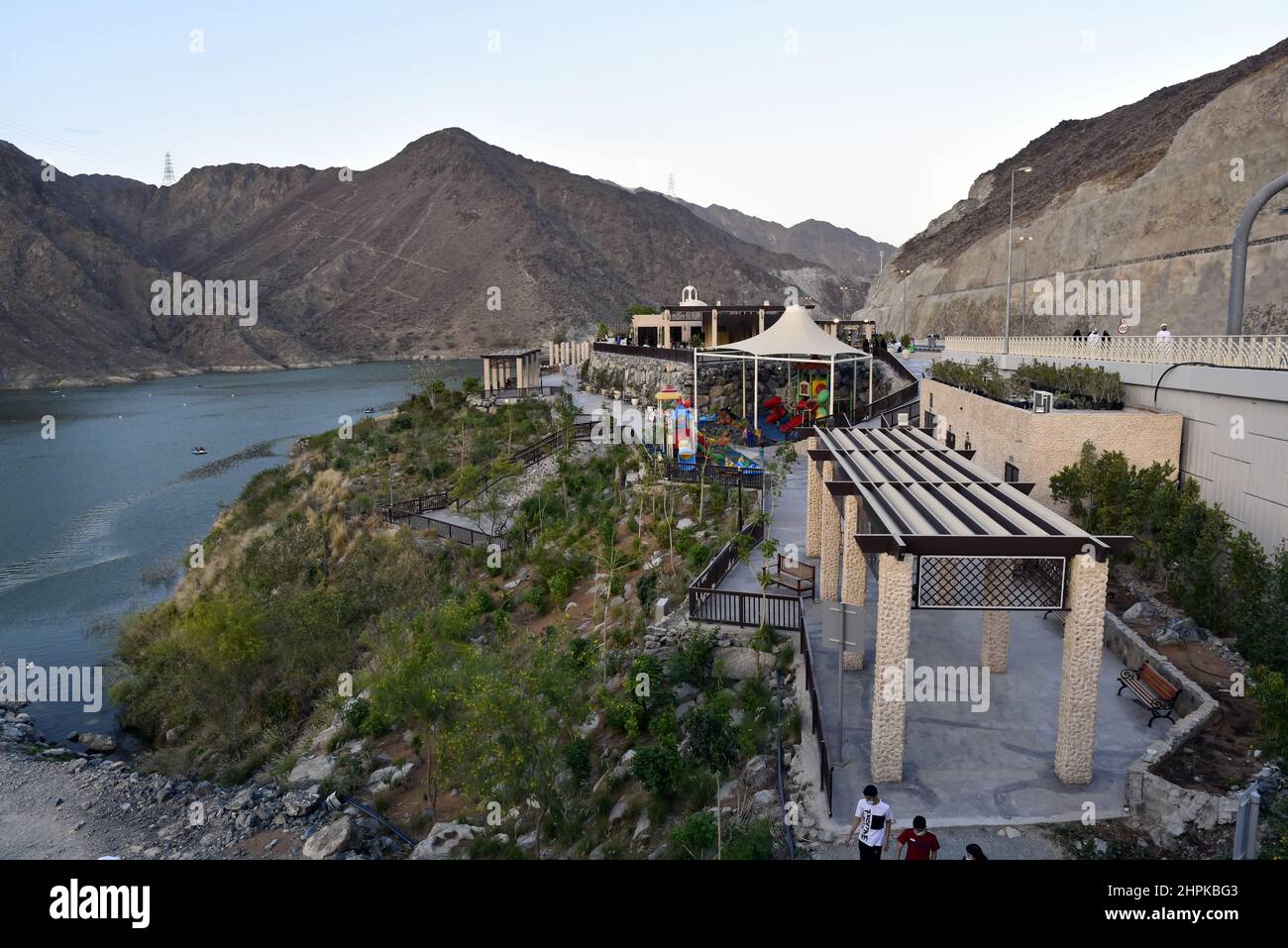 Al Rafisah Dam Khorfakkan United Arab Emirates March 22 2021 the view ...