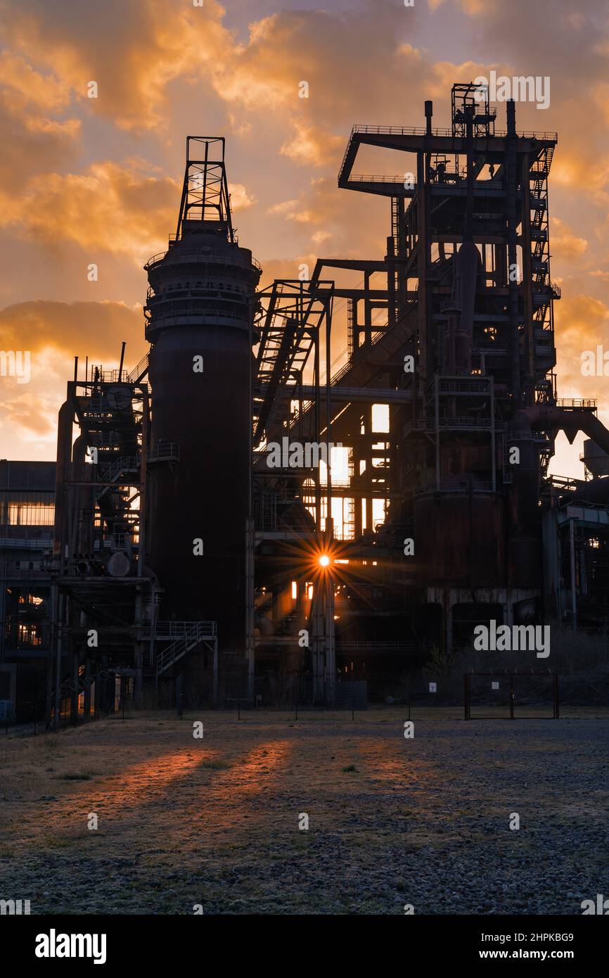 The blast furnace factory at the Phoenix West area Stock Photo - Alamy