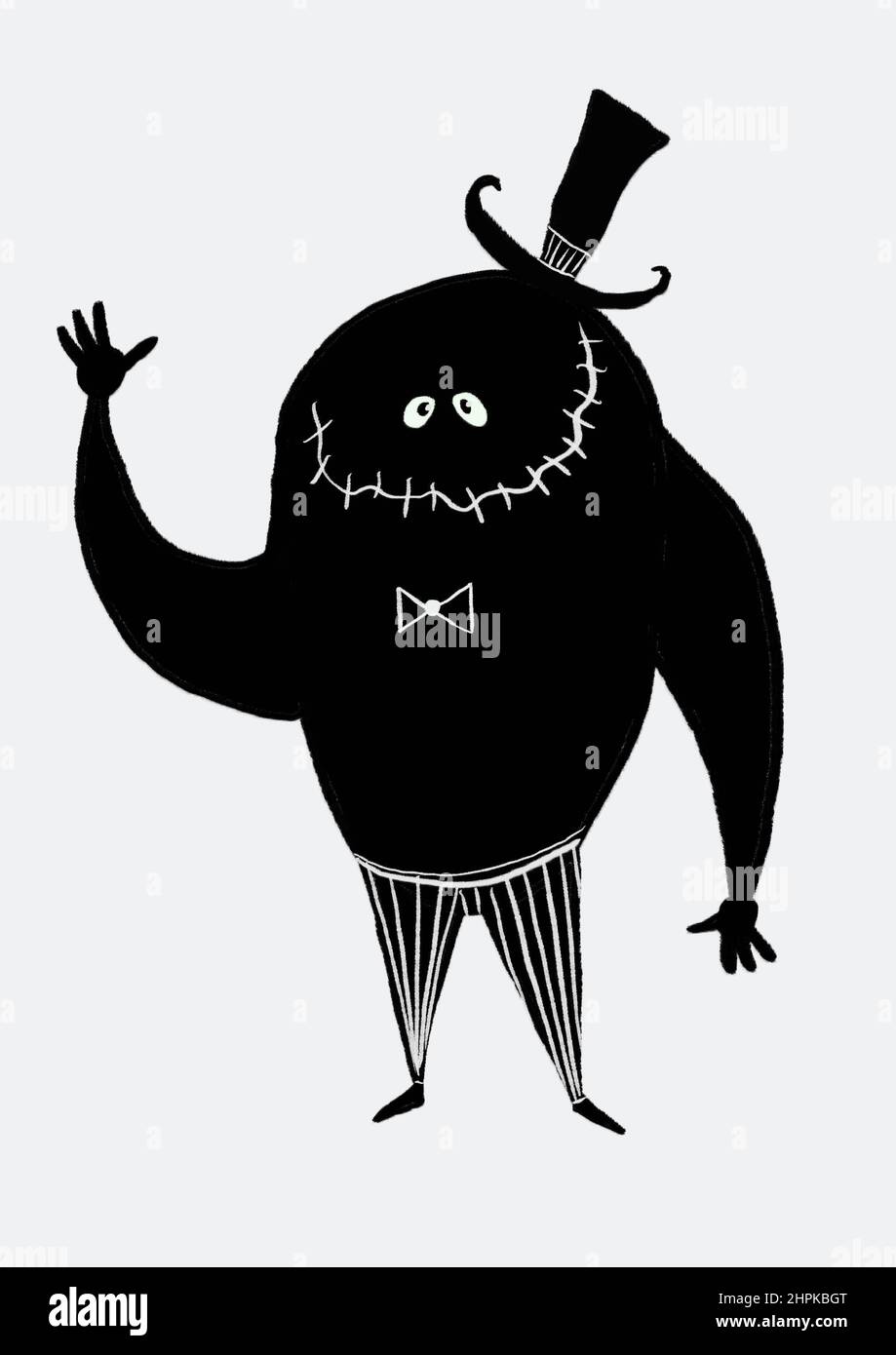 hand drawn monster character art mascot Stock Photo - Alamy