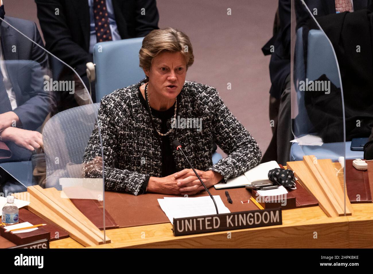 New York, New York, USA. 21st Feb, 2022. Permanent Representative of ...