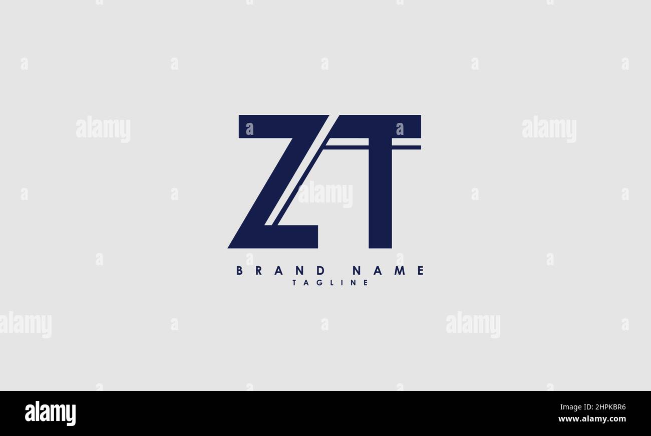 Alphabet letters Initials Monogram logo ZT, TZ, Z and T Stock Vector ...