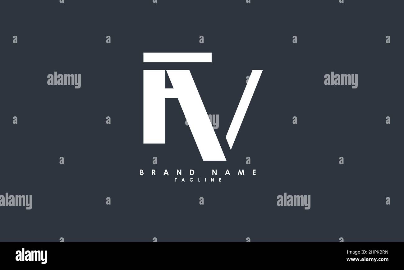 Alphabet letters Initials Monogram logo FV, VV, F and V Stock Vector ...