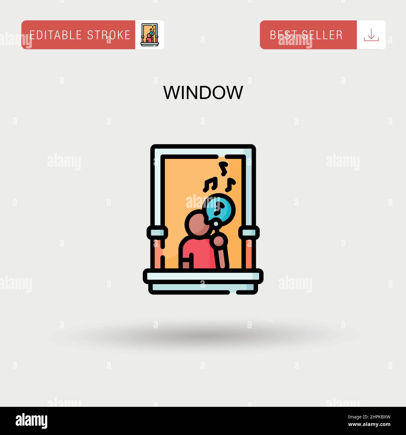 Window Simple vector icon Stock Vector Image & Art - Alamy