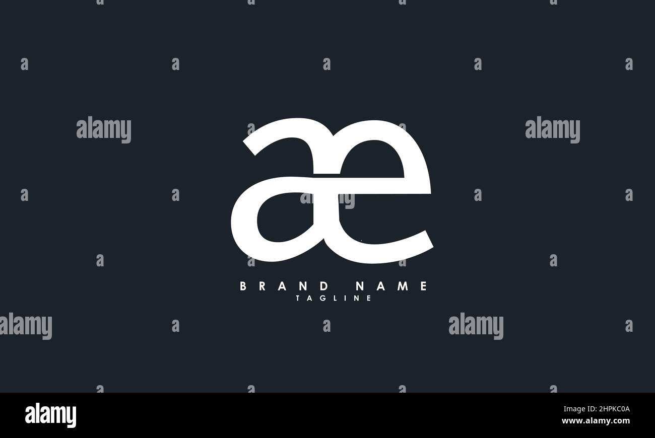 Alphabet letters Initials Monogram logo AE, EA, A and E Stock Vector ...