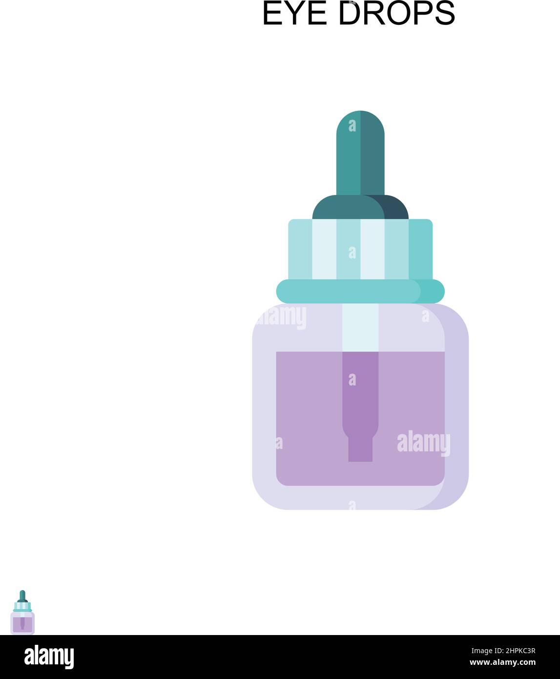 Woman putting eye drops Stock Vector Images - Alamy