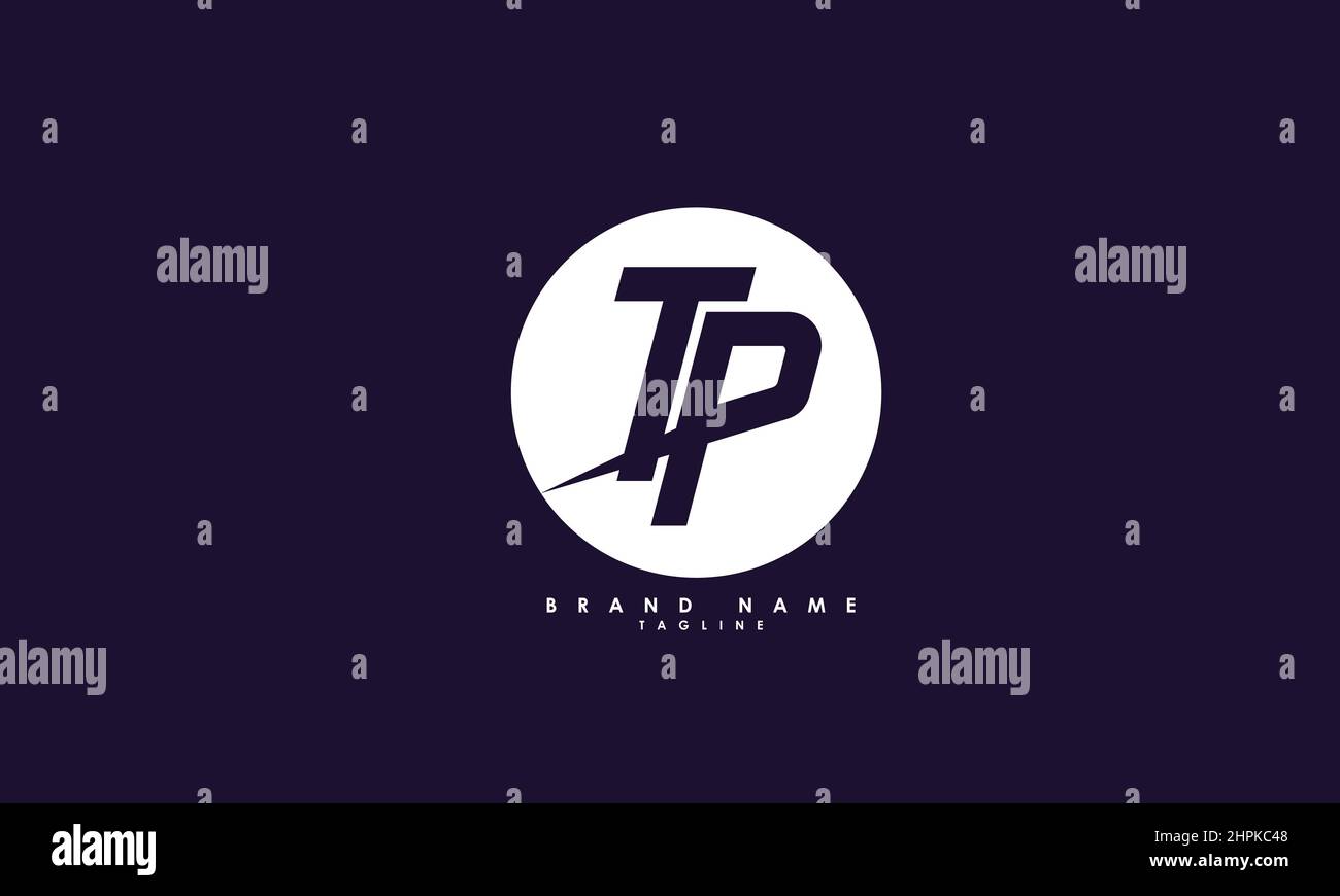 Alphabet letters Initials Monogram logo TP, PT, T and P Stock Vector ...