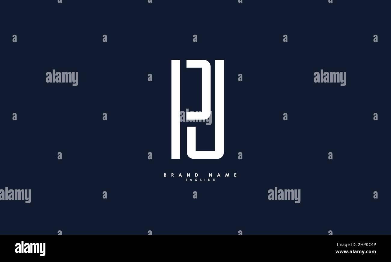 Jp letters Stock Vector Images - Alamy