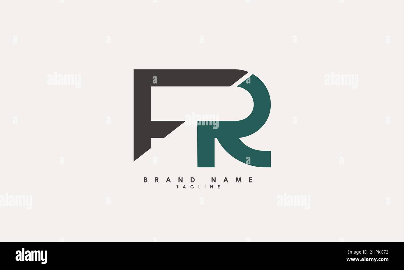 Alphabet letters Initials Monogram logo FR, RF, F and R Stock Vector ...