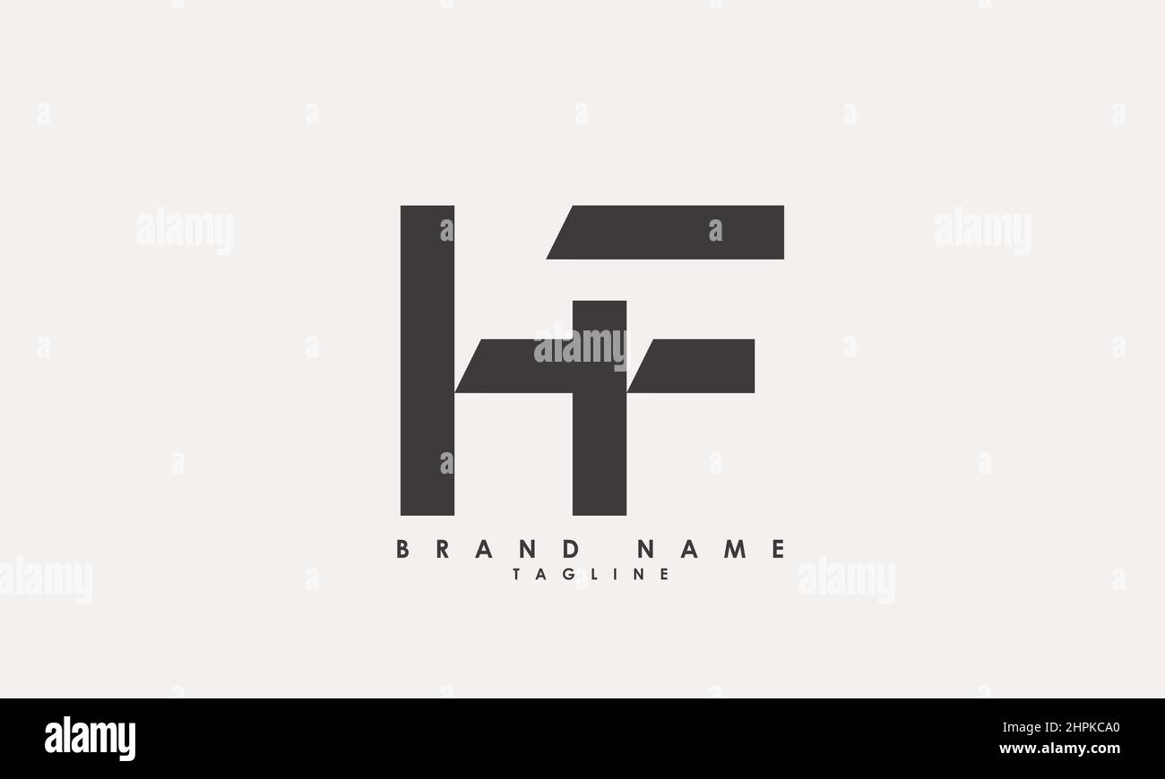 Alphabet letters Initials Monogram logo FH, HF, F and H Stock Vector ...