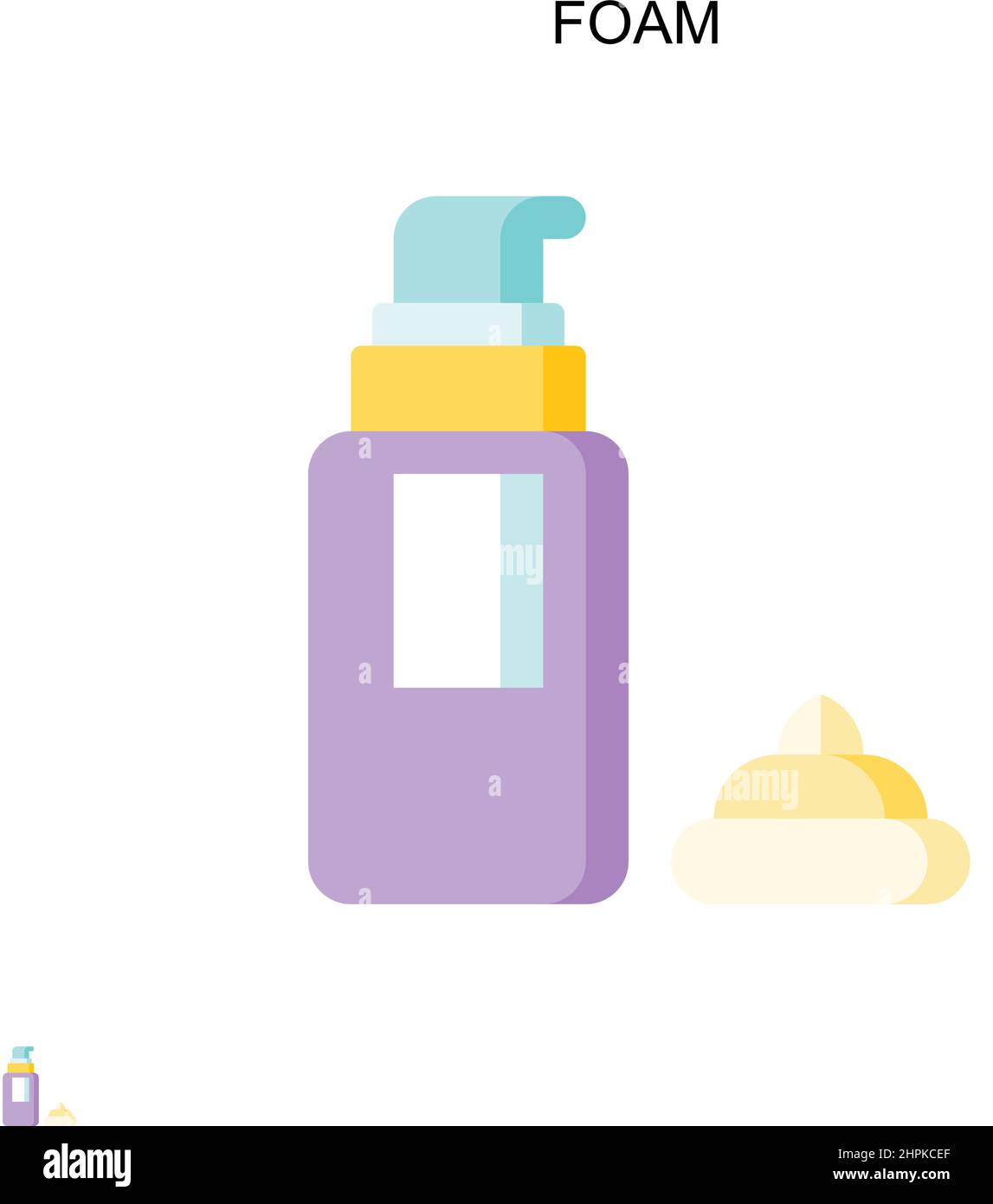 Foam Simple vector icon. Illustration symbol design template for web ...