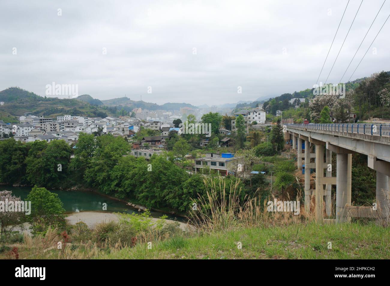 Guizhou PingTang county resettlement residential area Stock Photo - Alamy