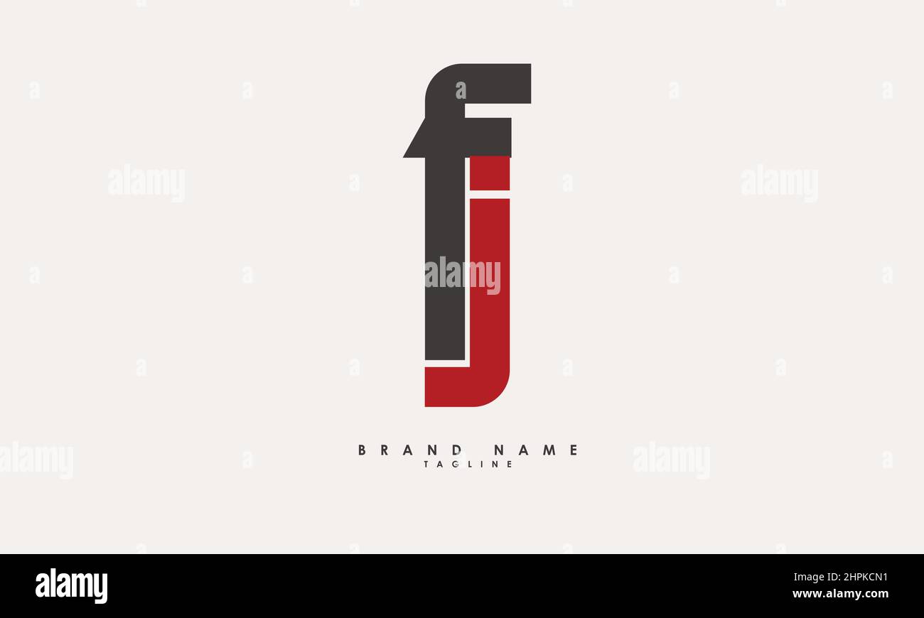 Alphabet letters Initials Monogram logo FJ, JF, J and F Stock Vector ...