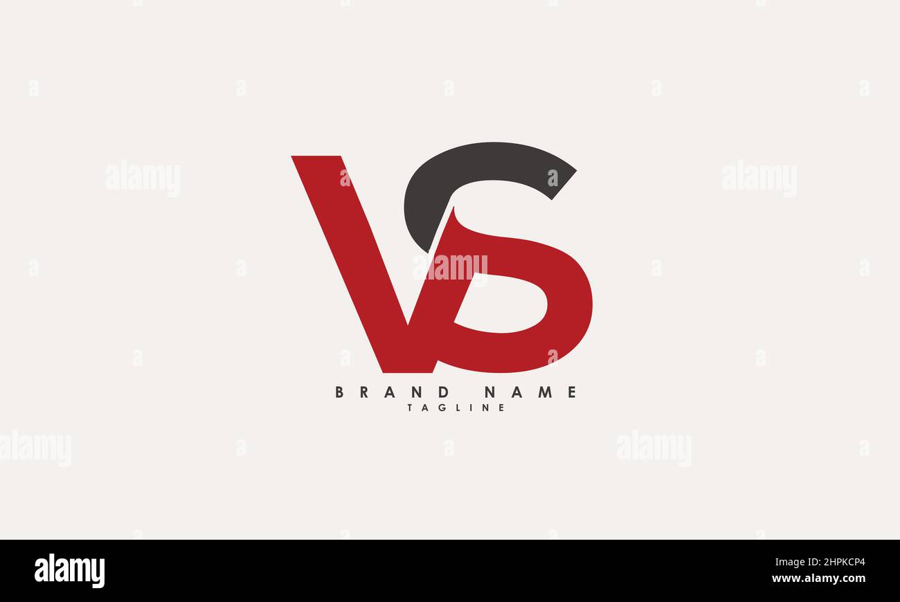 Alphabet letters Initials Monogram logo VS, SV, S and V Stock Vector ...