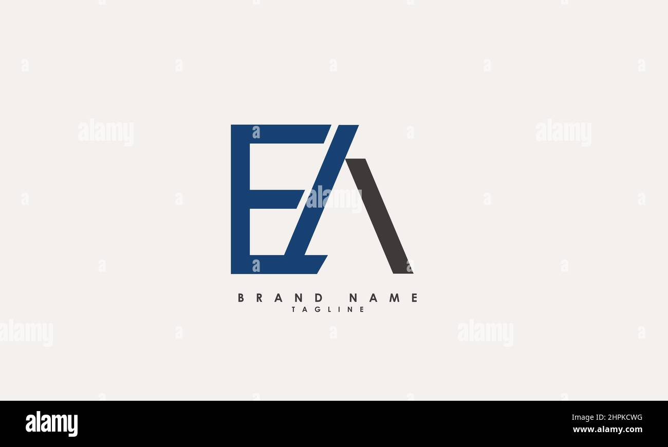 Alphabet letters Initials Monogram logo EA, AE, A and E Stock Vector ...