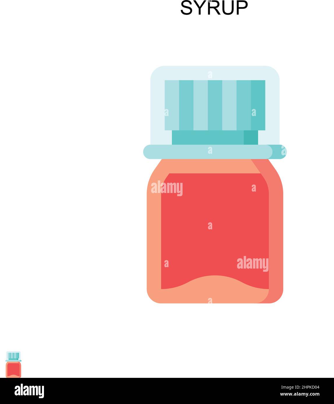 Syrup Simple vector icon. Illustration symbol design template for web ...