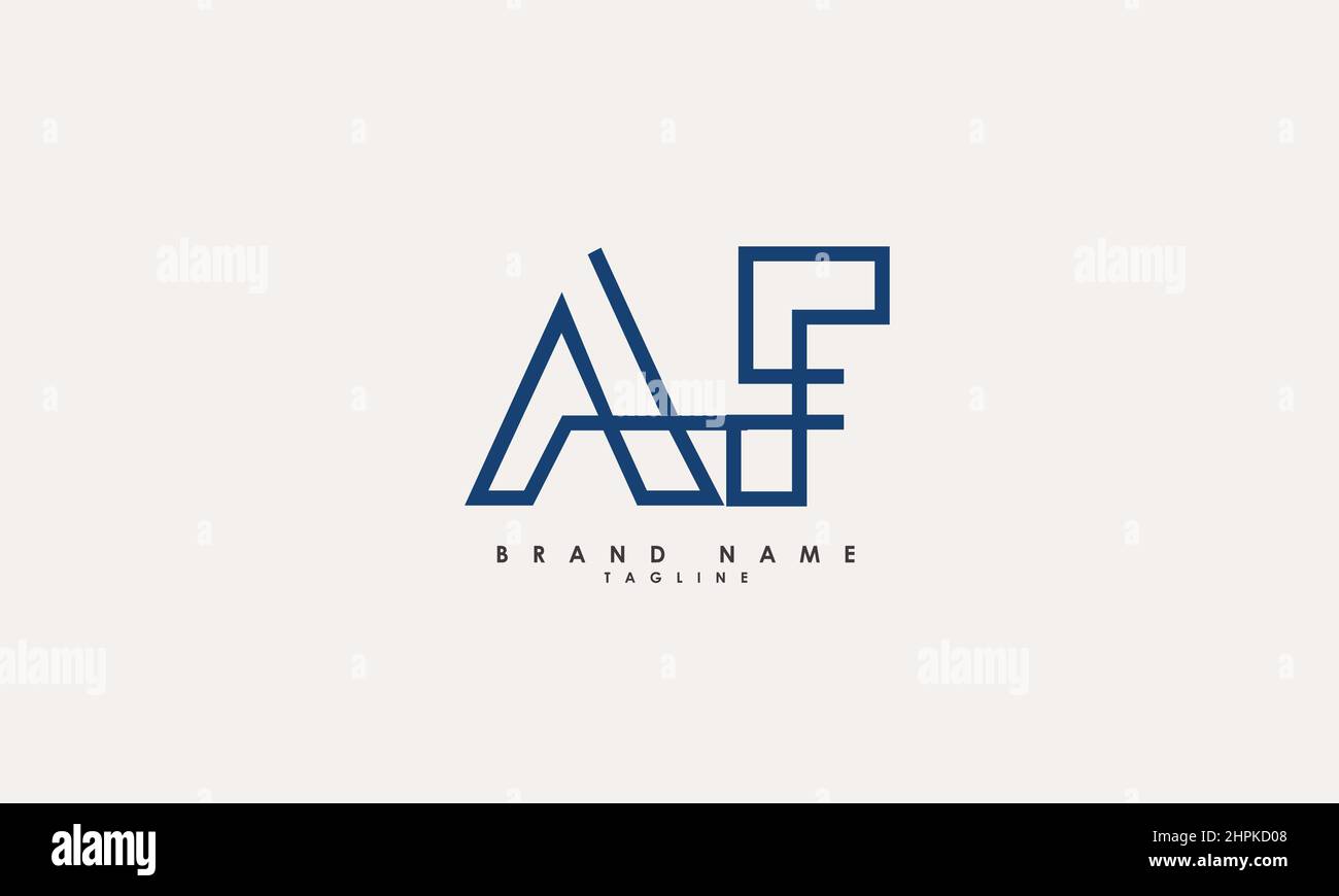 Alphabet letters Initials Monogram logo AF, FA, A and F Stock Vector ...