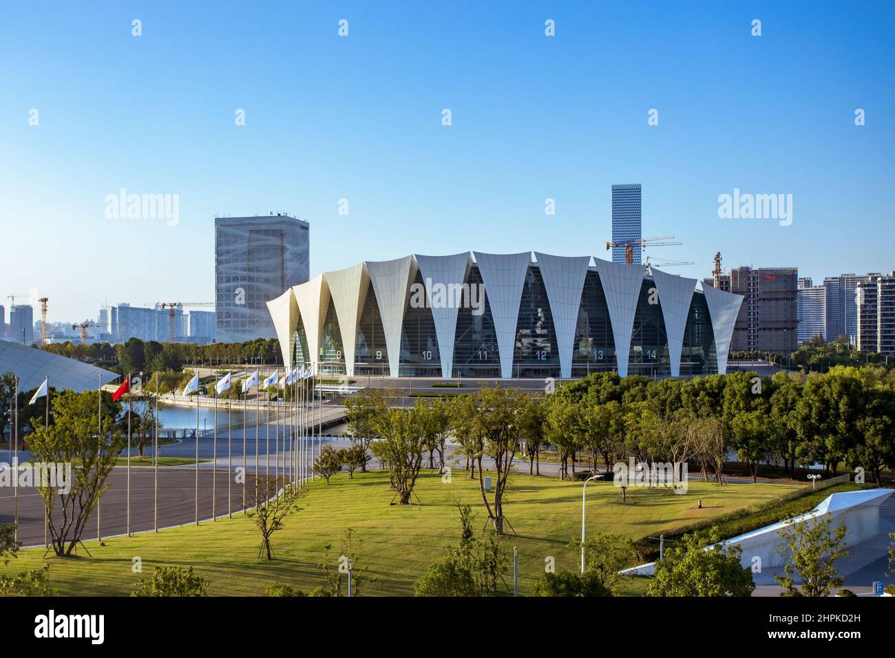 Shanghai Oriental Sports Center scenery Stock Photo - Alamy